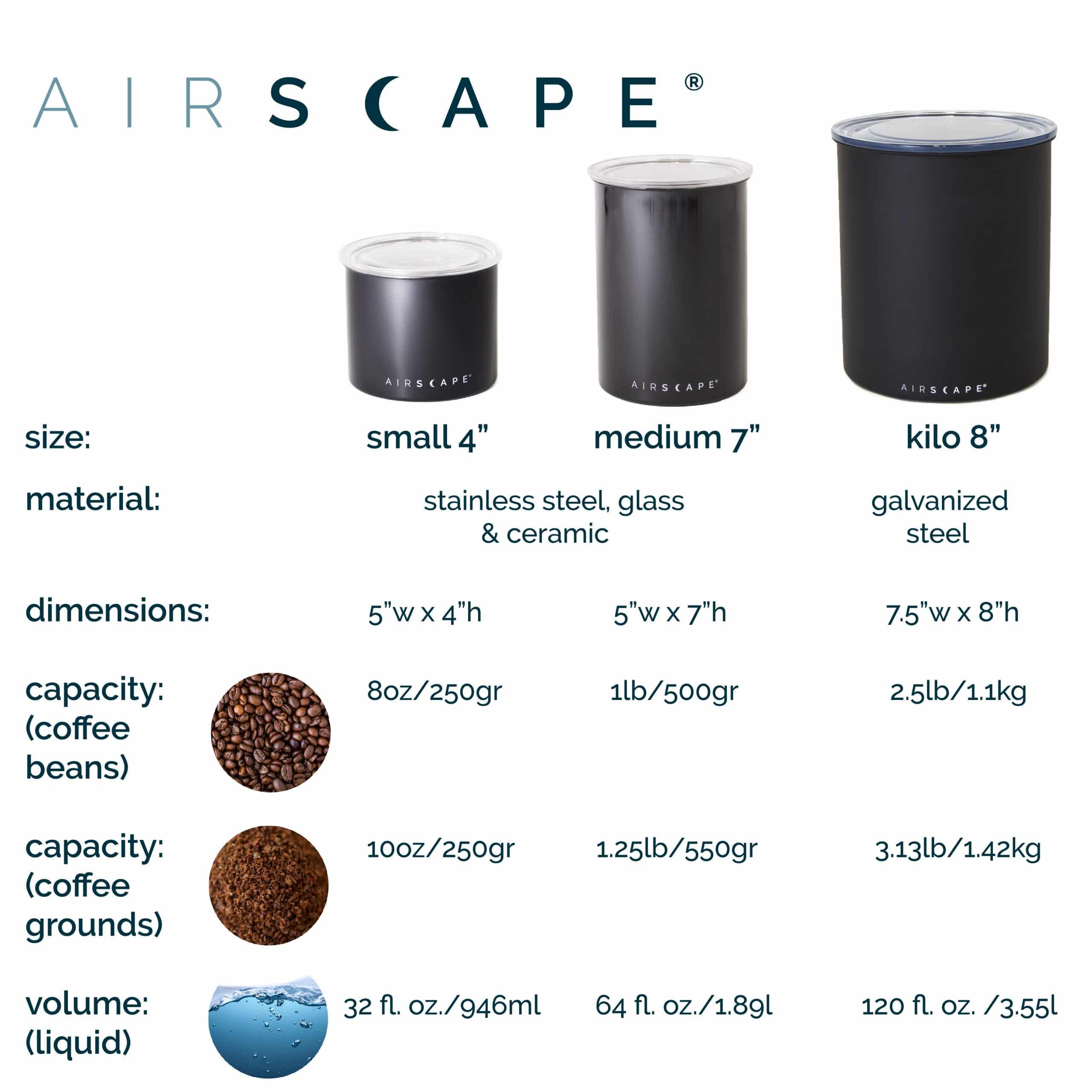 Airscape canister 500g